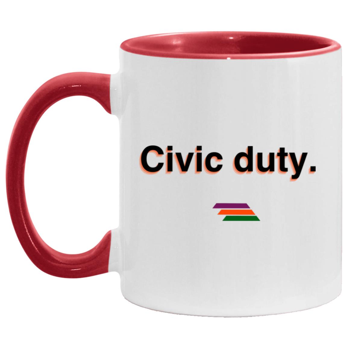 "Civic duty." Coffee Cups | BetterSaid.co